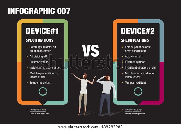 Infographic Comparing Mobile Phones Stock Vector (Royalty Free ...