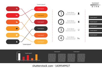 Vector Infographic Multi Timeline Report Template Stock Vector (Royalty ...