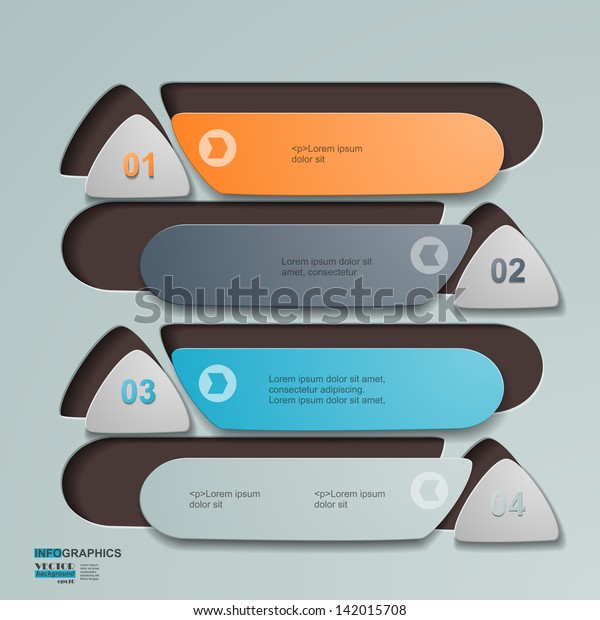 Infographic Cut Outs Stock Vector (Royalty Free) 142015708 | Shutterstock