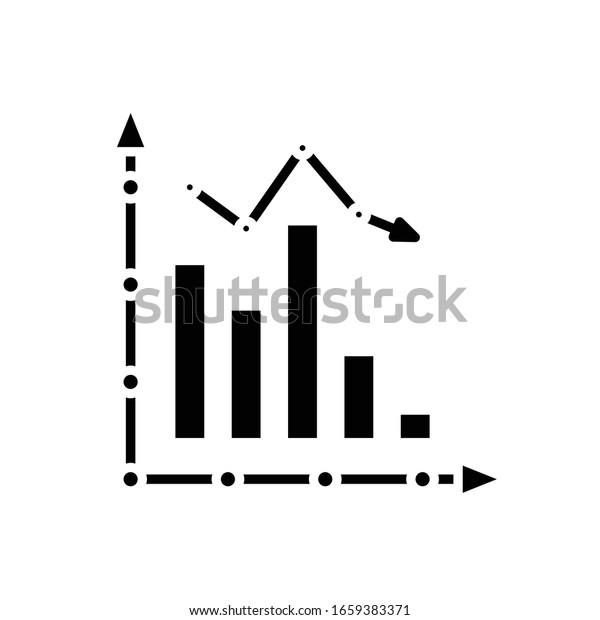 Infographic Data Black Icon Concept Illustration Stock Vector (Royalty ...