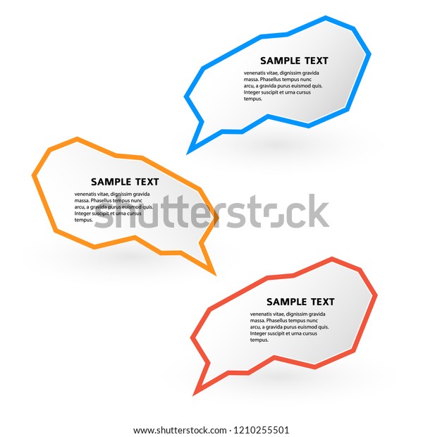 Infographic Design Light Color Border Set: vector de stock (libre de ...