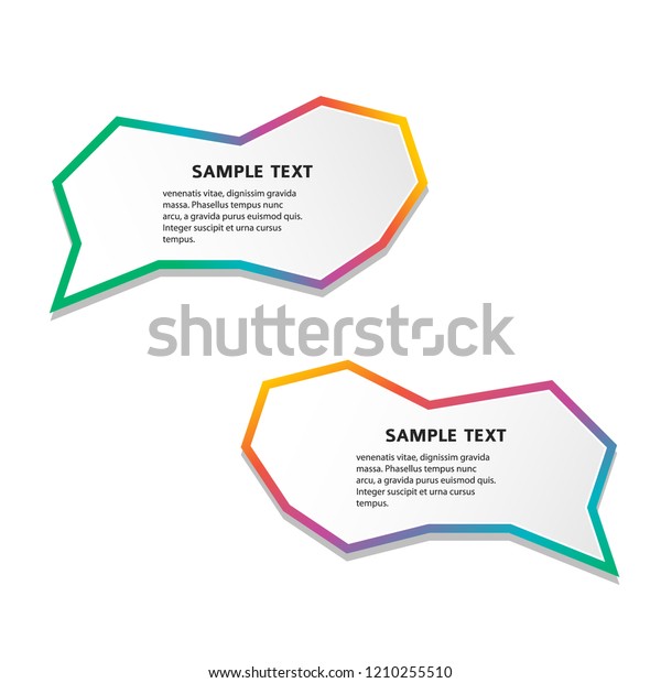 Infographic Design Light Color Border Set Stock Vector (Royalty Free ...