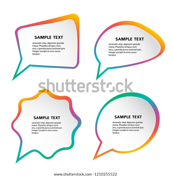 Infographic Design Light Color Border Set Stock Vector (Royalty Free ...
