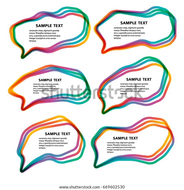 Infographic Design Light Color Border Set Stock Vector (Royalty Free ...