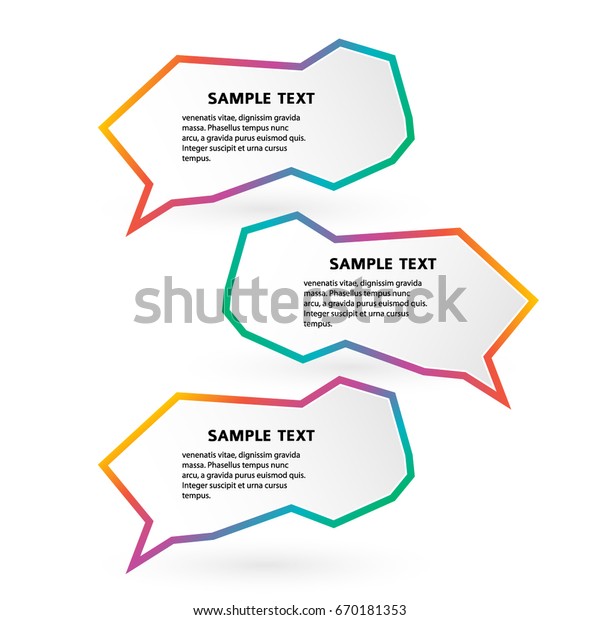 Infographic Design Light Color Border Set Stock Vector (Royalty Free ...
