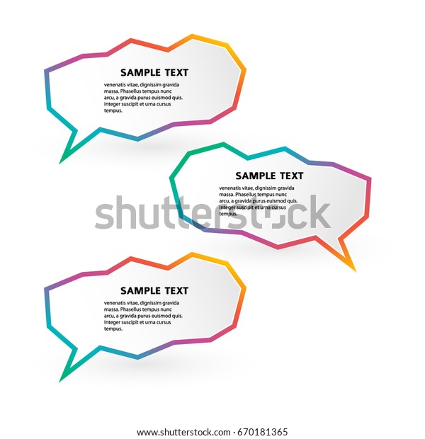 Infographic Design Light Color Border Set Stock Vector (Royalty Free ...