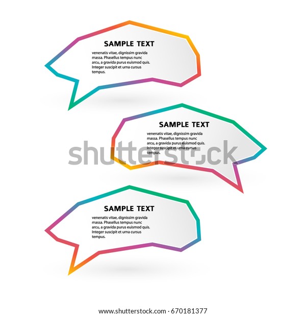 Infographic Design Light Color Border Set Stock Vector (Royalty Free ...