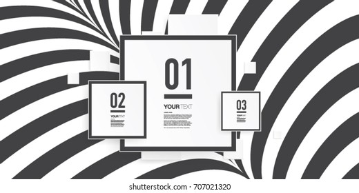 Infographic Design Numbered Text Boxes On Stock Vector (Royalty Free ...