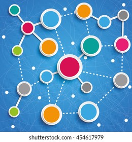 Infographic Design On Blue Background Eps Stock Vector (Royalty Free ...