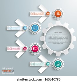 Infographic Design On Grey Background Eps Stock Vector (Royalty Free ...