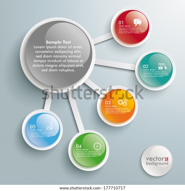 Infographic Design On Grey Background Eps Stock Vector (Royalty Free ...