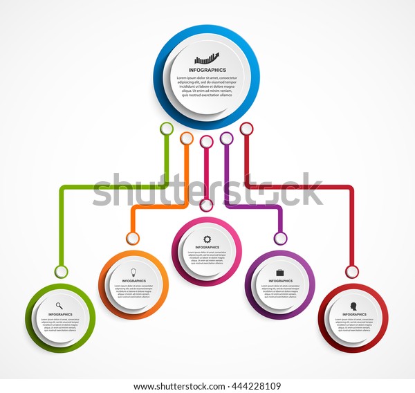 Infographic Design Organization Chart Template Stock Vector (Royalty ...