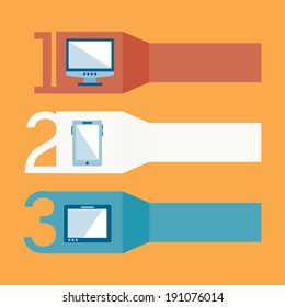 Infographic Design Over Yellow Background Vector Stock Vector (Royalty ...