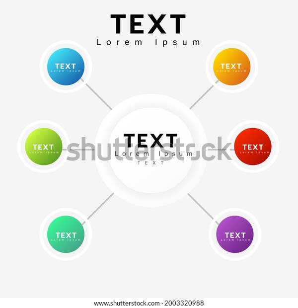 Infographic Design Structure Chartvector Business Template Stock Vector ...