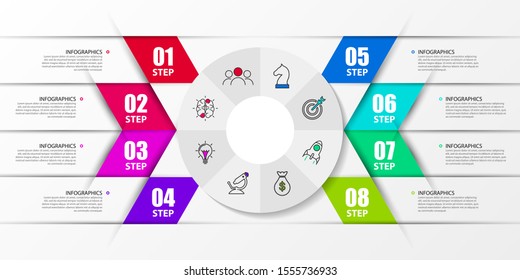 Vector Timeline Infographics Template Chart Diagram Stock Vector ...