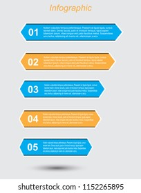 Infographic Design Template Idea Display Ranking Stock Vector (Royalty ...
