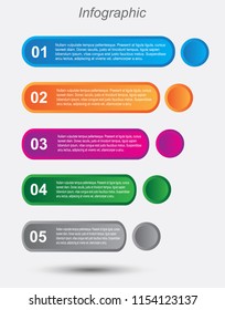 Infographic Design Template Idea Display Ranking Stock Vector (Royalty ...