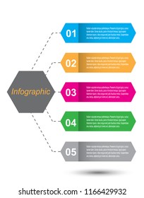 Infographic Design Template Idea Display Ranking Stock Vector (Royalty ...