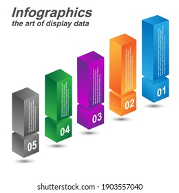 Infographic Design Template Idea Display Information Stock Vector ...