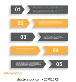 Infographic Design Template Idea Display Ranking Stock Vector (Royalty ...