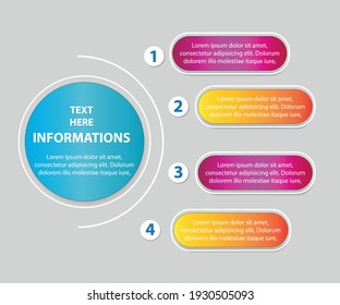 Infographic Design Vector Informational Purpose Stock Vector (Royalty ...