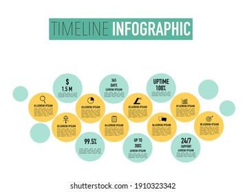 Infographic Diagram Design Step Process Flowchart Stock Vector (Royalty ...