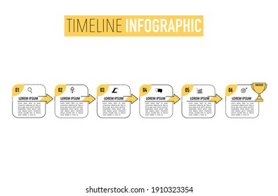 Infographic Diagram Design Step Process Flowchart Stock Vector (Royalty ...