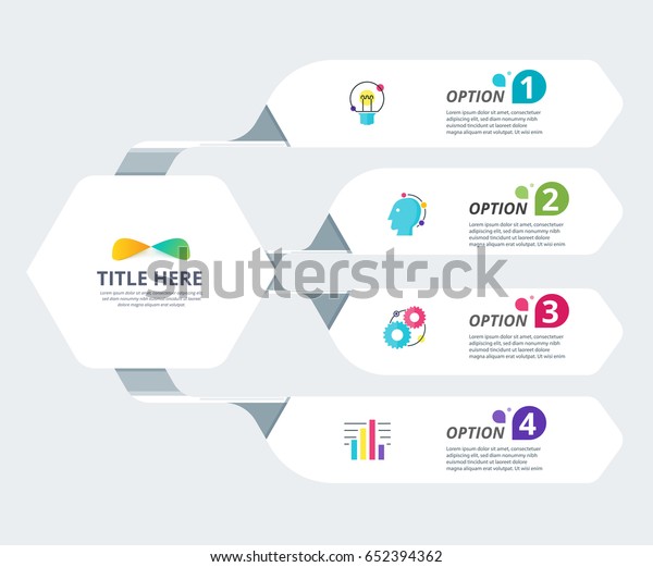 Infographic Diagram Template Design Simple Design Stock Vector (Royalty ...