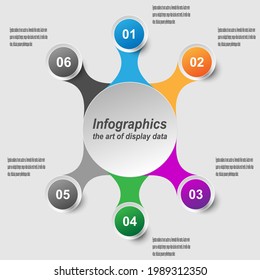 Infographic Display Template Idea Display Information Stock Vector ...