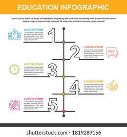 Infographic Educational Academic Charts Vector Illustration Stock ...