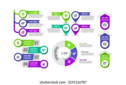 Infographic Element Template Collection Design Stock Vector (Royalty Free) 2191116787 | Shutterstock