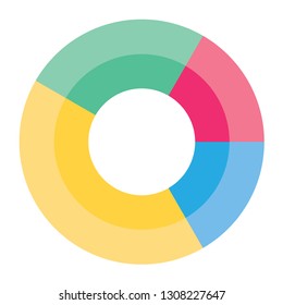 Hallow Color Wheel Color Picker Circle Stock Vector (Royalty Free ...