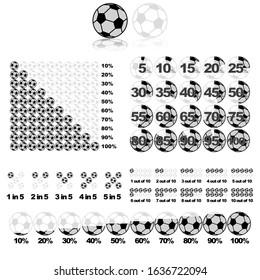 Infographic Elements Showing Soccer Ball Different Stock Vector ...