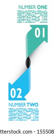 Infographic Examples Colored Arrows Numbers Stock Vector (Royalty Free ...