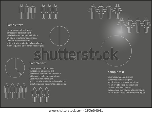 Infographic Gender Issue Graphs Stock Vector (Royalty Free) 193654541 ...