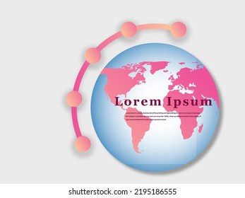 Infographic Globe World Map Points Add Stock Vector (Royalty Free ...