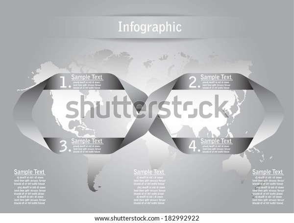 Infographic Grey Vector Stock Vector (Royalty Free) 182992922 ...