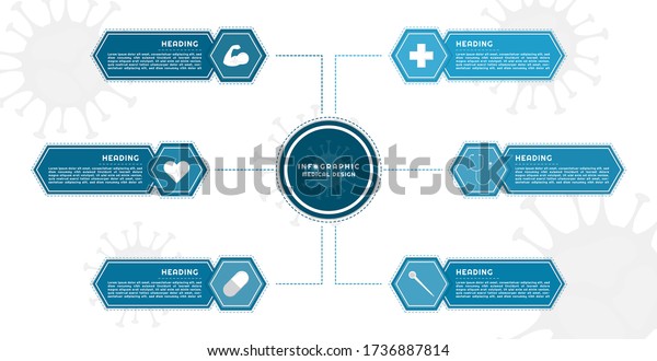 Infographic Hexagon Modern Mind Map Design Stock Vector (Royalty Free ...