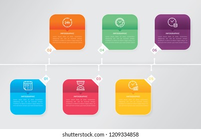 Infographic Horizontal Timeline Business Horizontal Timeline Stock ...