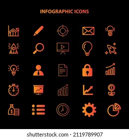 Infographic Icon Set Illustration Web Stock Vector (Royalty Free ...