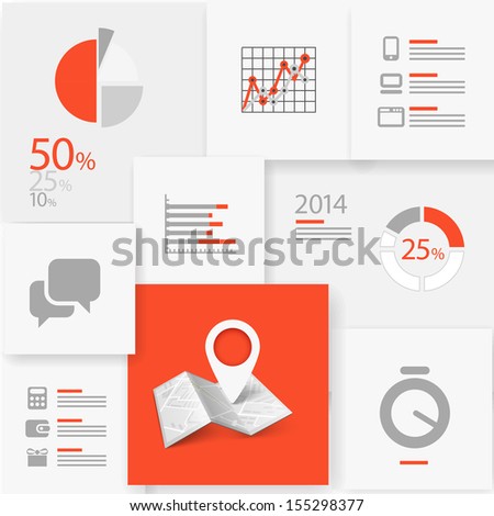 Infographic Information Board Design Template Stock Vector (Royalty ...