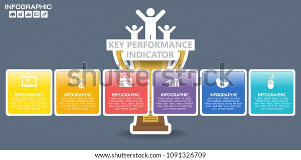 Infographic Kpi Key Performance Indicator Can Stock Vector (Royalty ...
