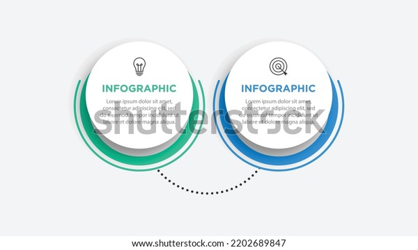 Infographic Label Design Template Icons 2 Stock Vector (Royalty Free ...