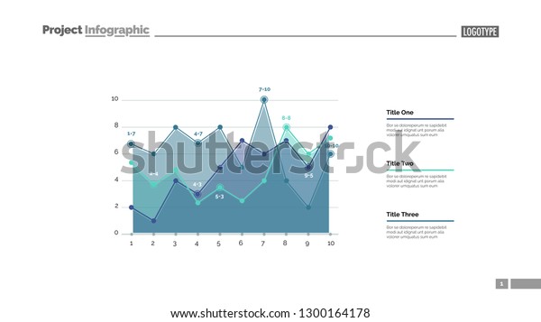 Infographic Line Chart Slide Template Business Stock Vector (Royalty ...