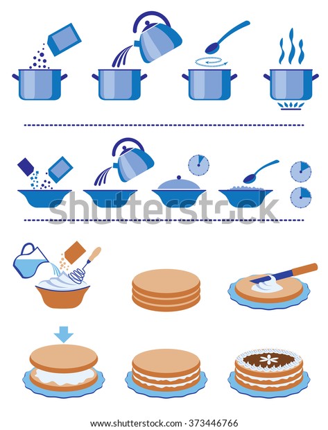 740 Cooking Instructions Infographic Stock Vectors, Images & Vector Art ...