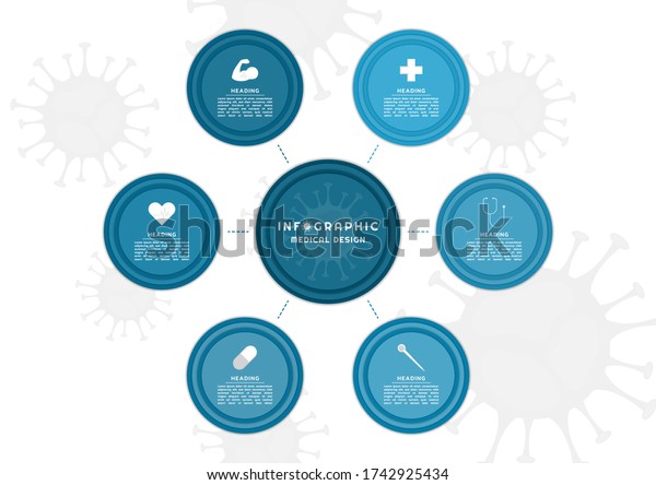 Infographic Medical Mind Map Design Circle Stock Vector (Royalty Free ...