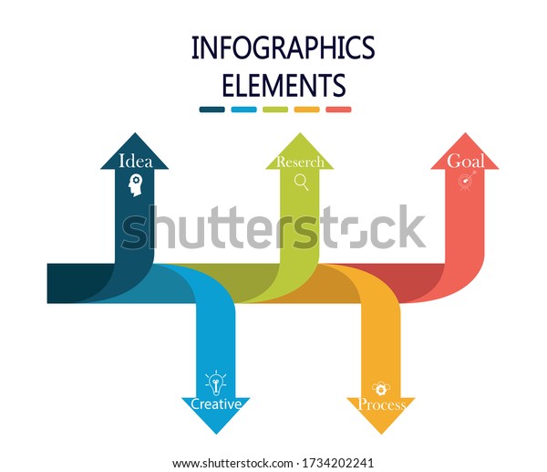Infographic Modern Business Element Vector Illustration Stock Vector ...