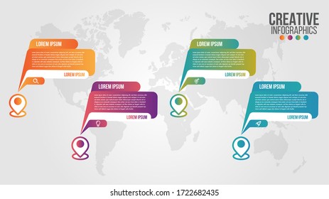 Infographic Modern Timeline Design Vector Template Stock Vector ...