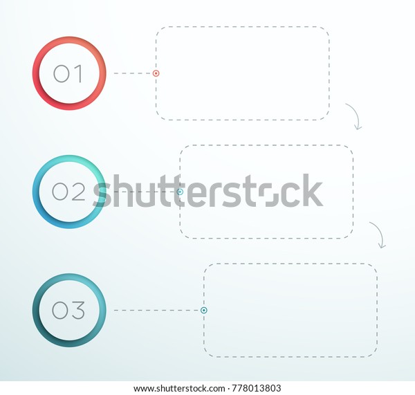 Infographic Number Circle Rings 1 3 Stock Vector (Royalty Free ...