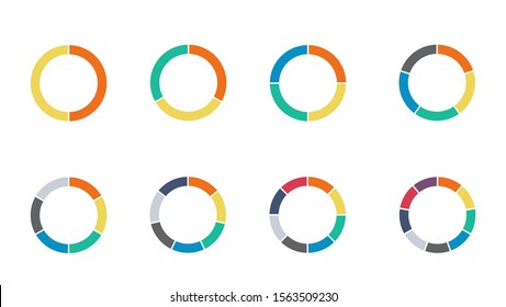 Infographic Pie Chart Set Cycle Collection Stock Vector (Royalty Free ...